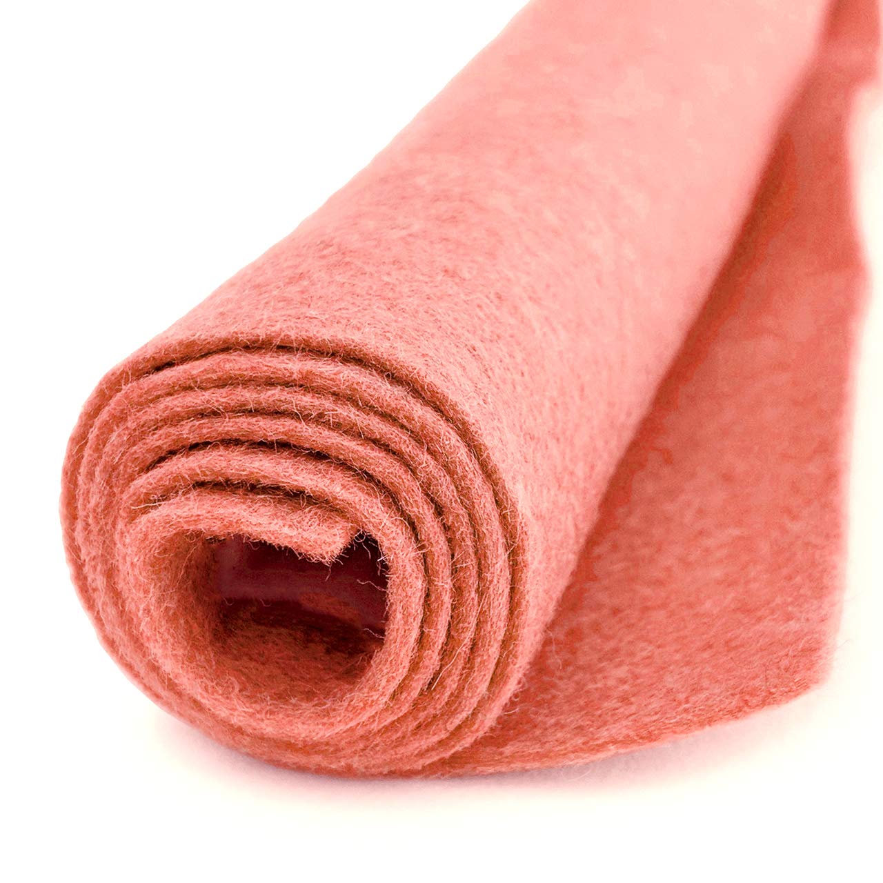 Caribbean Coral Pink - Wool Felt Oversized Sheet - 35% Wool Blend - 1 12x18 inch Sheet
