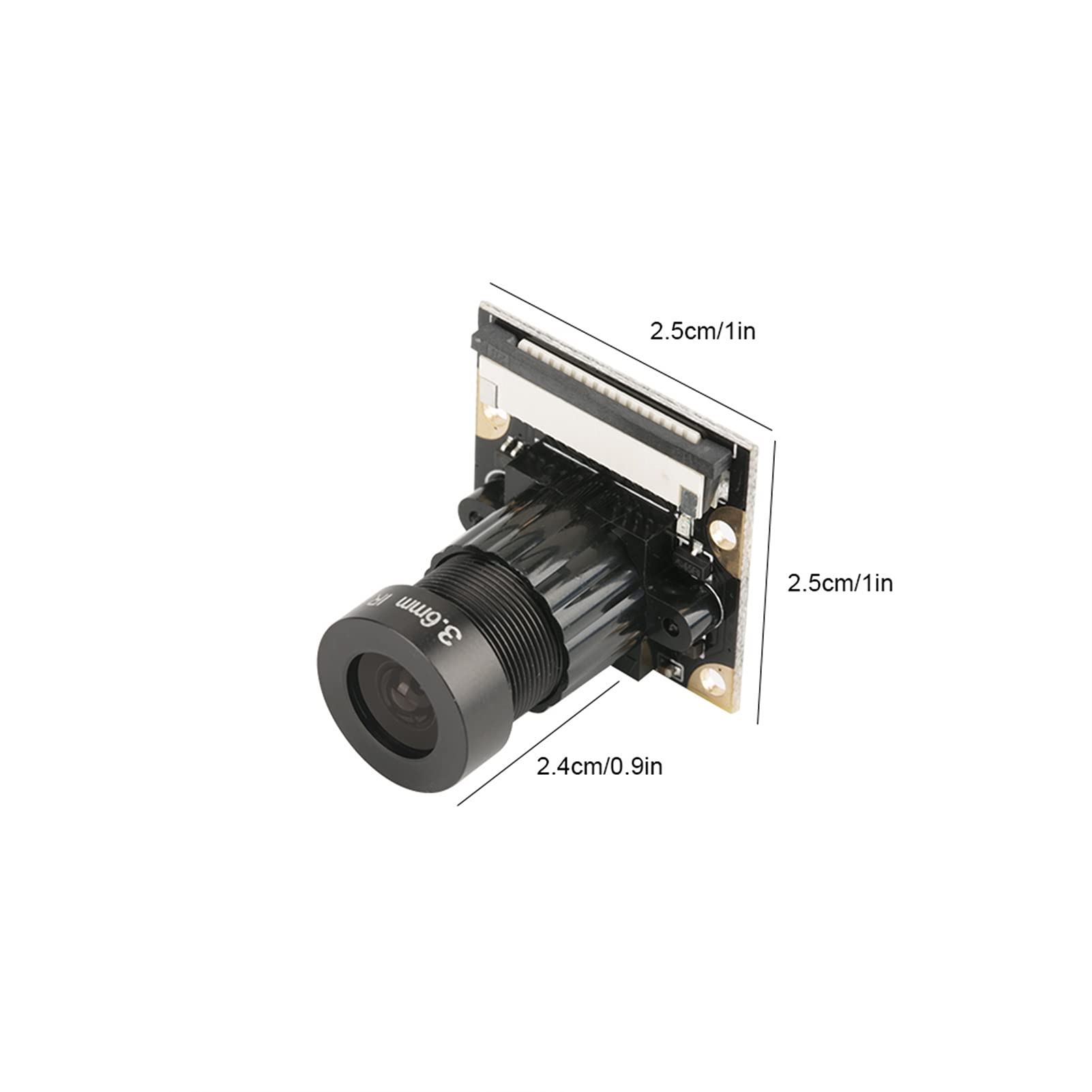 Aoutecen Camera Module, Ribbon Cameras Board Easy Installation High Sensitivity with 15cm Flexible Cable for Raspberry Pi B 3 2