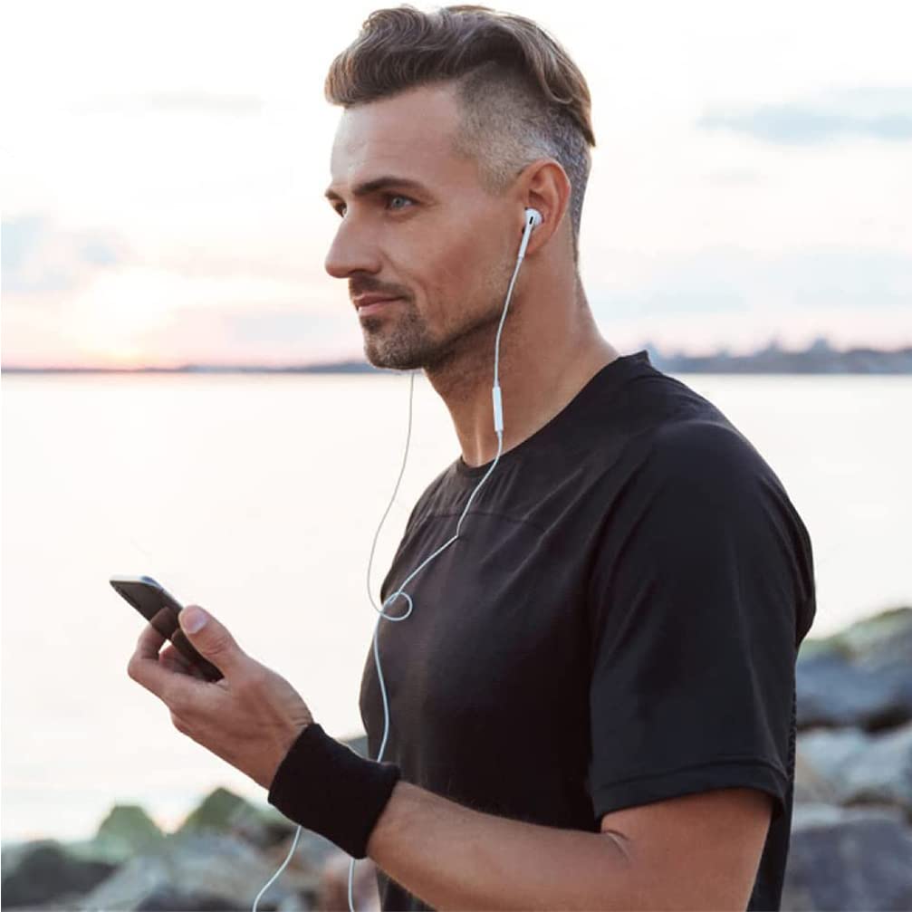 Apple Earbuds iPhone Headphones [Apple MFi Certified] Earphones with Lightning Connector (Built-in Microphone & Volume Control) Compatible with iPhone 14/13/12/11/XR/XS/X/8/7 Support All iOS Systems