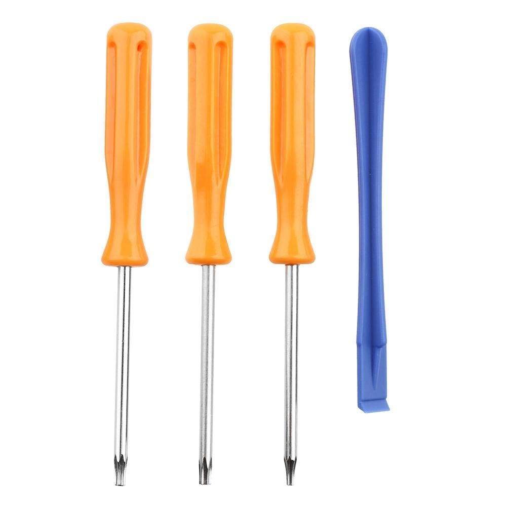 Chrome Full Housing Shell Cover Case Kit with Full Set Replacement Parts for Xbox 360 Controller T6 T8 Screwdrivers for Free (Blue)