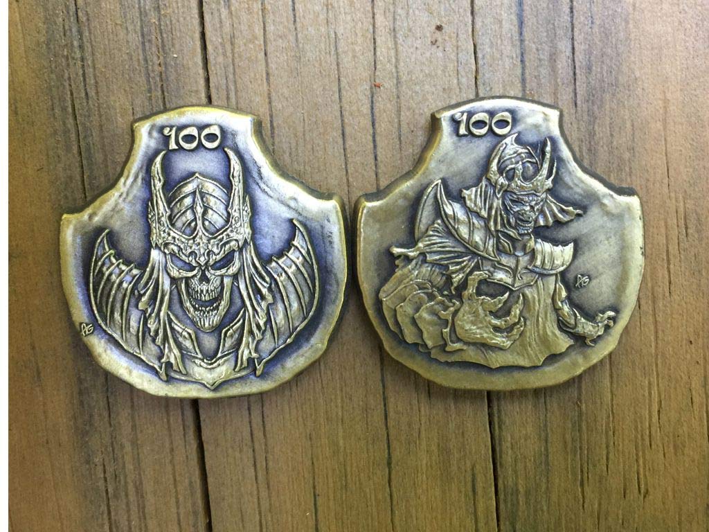 D&D Monster Adventure Coins (Set of 10 Metal Plated Novelty) RPG LARP