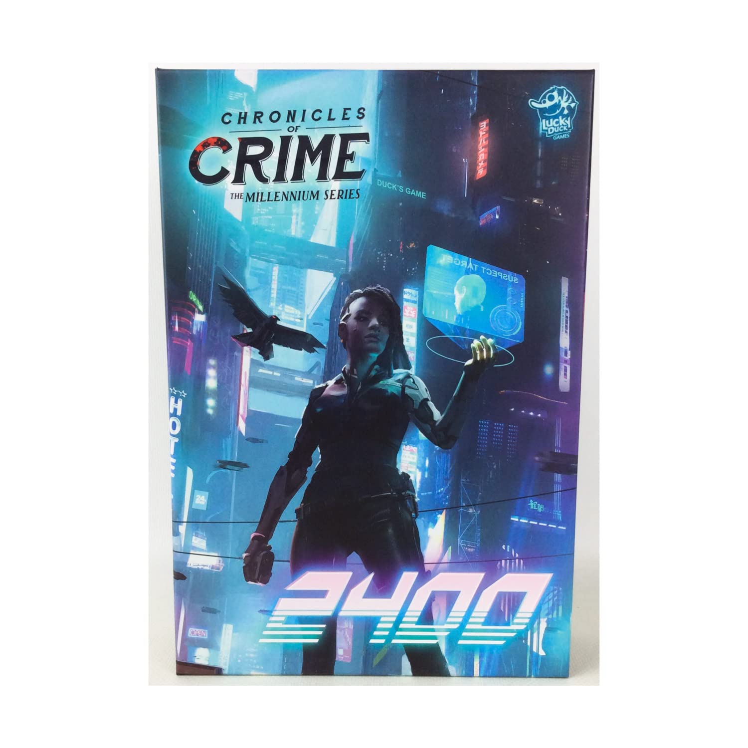 Chronicles of Crime The Millennium Series - 2400 Board Game | Cooperative Murder Mystery Game for Kids and Adults | Ages 12+ | 1-4 Players | Avg. Playtime 60-90 Mins | Made by Lucky Duck Games