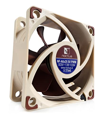 Noctua NF-A6x25 5V PWM, Premium Quiet Fan, 4-Pin, 5V Version (60mm, Brown)