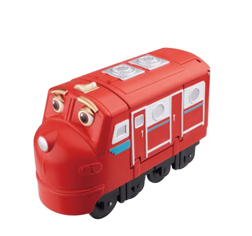 Chuggington - Pop and Transform Chuggers – Wilson - 5" Transforming Train Toy - Free-Rolling Wheels - Birthday Gift for Preschool Kids Age 3 and Up - Fun for 3 4 5 Year Old Boys and Girls