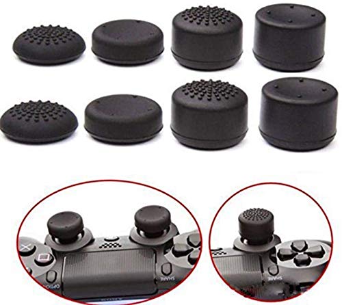 Camouflage Antislip Silicone Skin Protective Rubber Anti-Slip Case Cover with 8pcs Thumb Grips Stick Joystick Cap for Playstation 5 PS5 Controller Gamepad Game Protector Cover (Dark Blue)