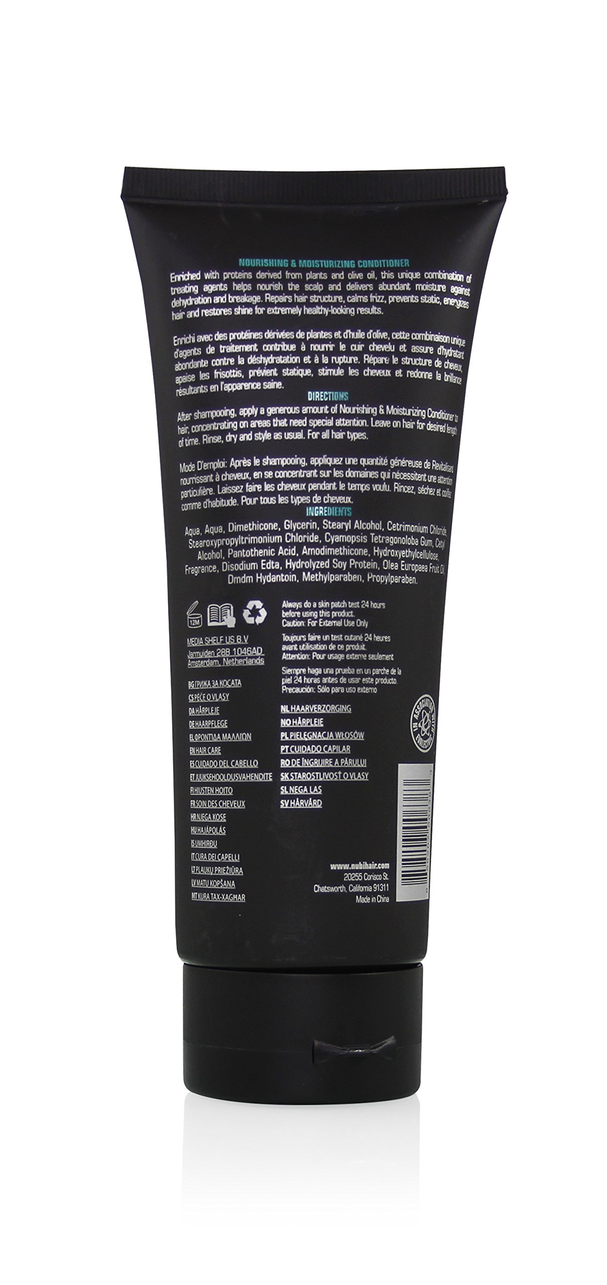 Nubi Deep Conditioning and Moisturizing Hair Conditioner, 6 Fl. Oz / 180 Milliliter