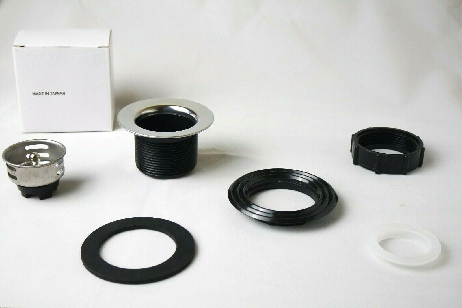 APEX RV Removable Sink Drain Assembly fits 2-2 1/2 Inch Sink Opening Diameter for 1 1/2 Inch Pipe Diameter with Stainless Steel Strainer for RV, Camper, Trailer, Marine Vessel, and Cabin.