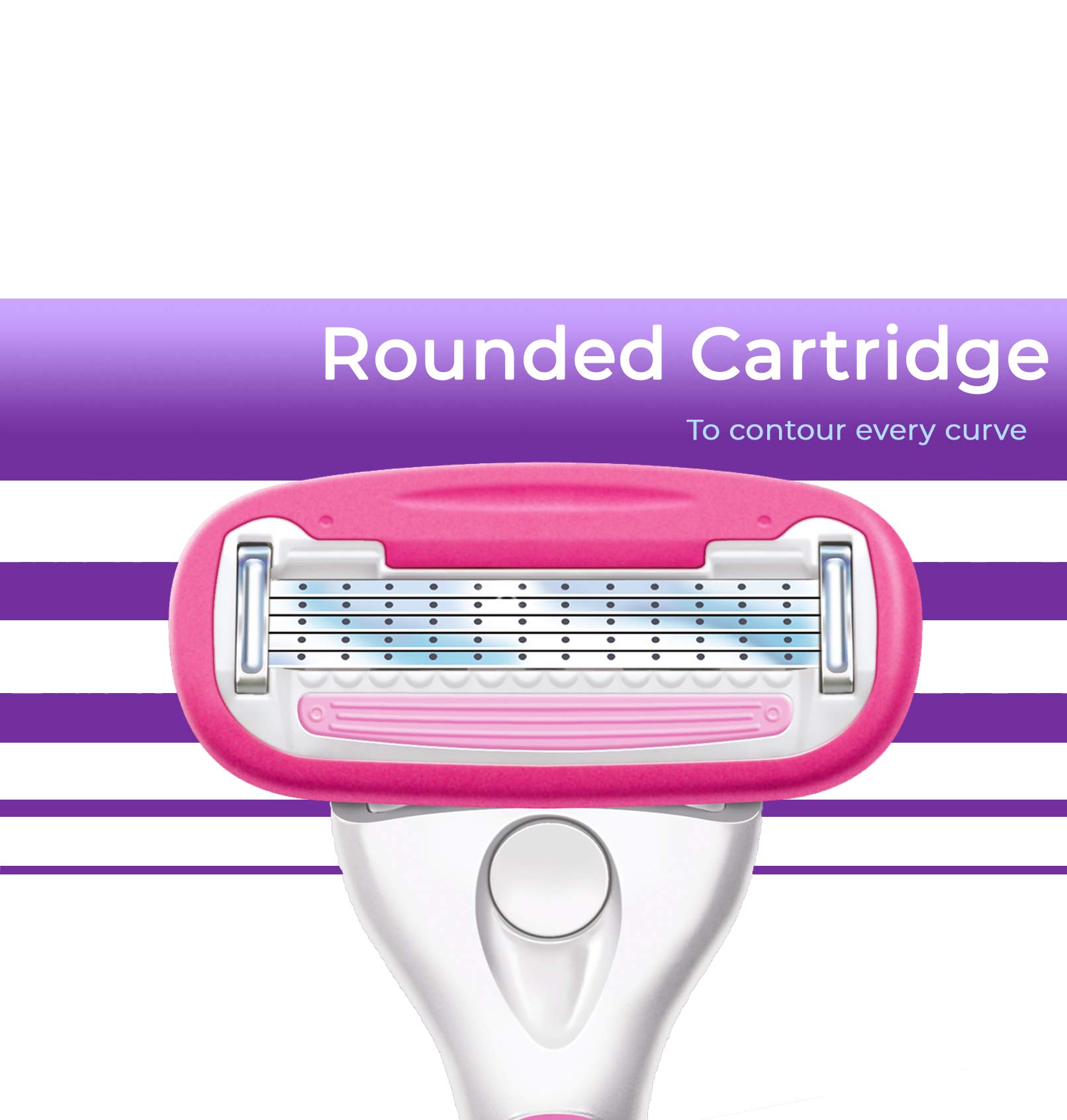 Personna Women's 5 Blade Razor Bulk Pack of 24 Replacement Cartridges Only For Personna Razors - Handle Not Included With This Pack