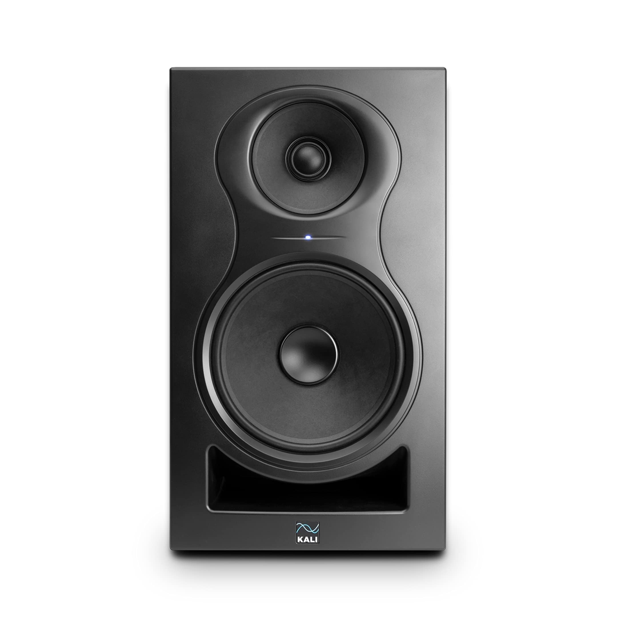KALI AUDIO in-8 V2 8" Powered 3-Way Studio Monitor - 140W Speaker System - Boundary Compensation EQ Settings - for Mixing, Recording, Audio Production - XLR, TRS, RCA Inputs - Single, Black