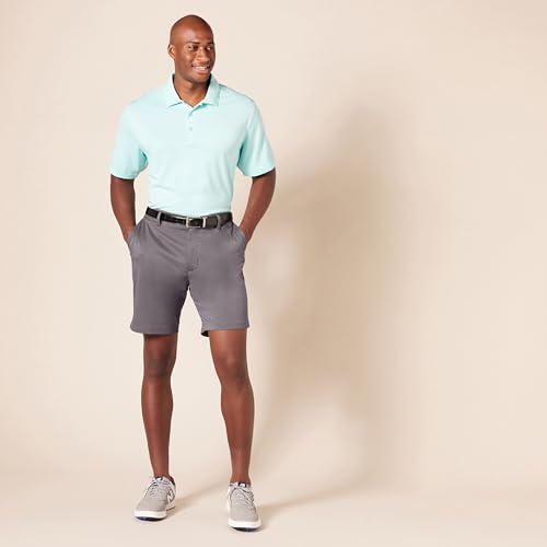 Amazon Essentials Men's Slim-Fit Stretch Golf Short, Grey, 34