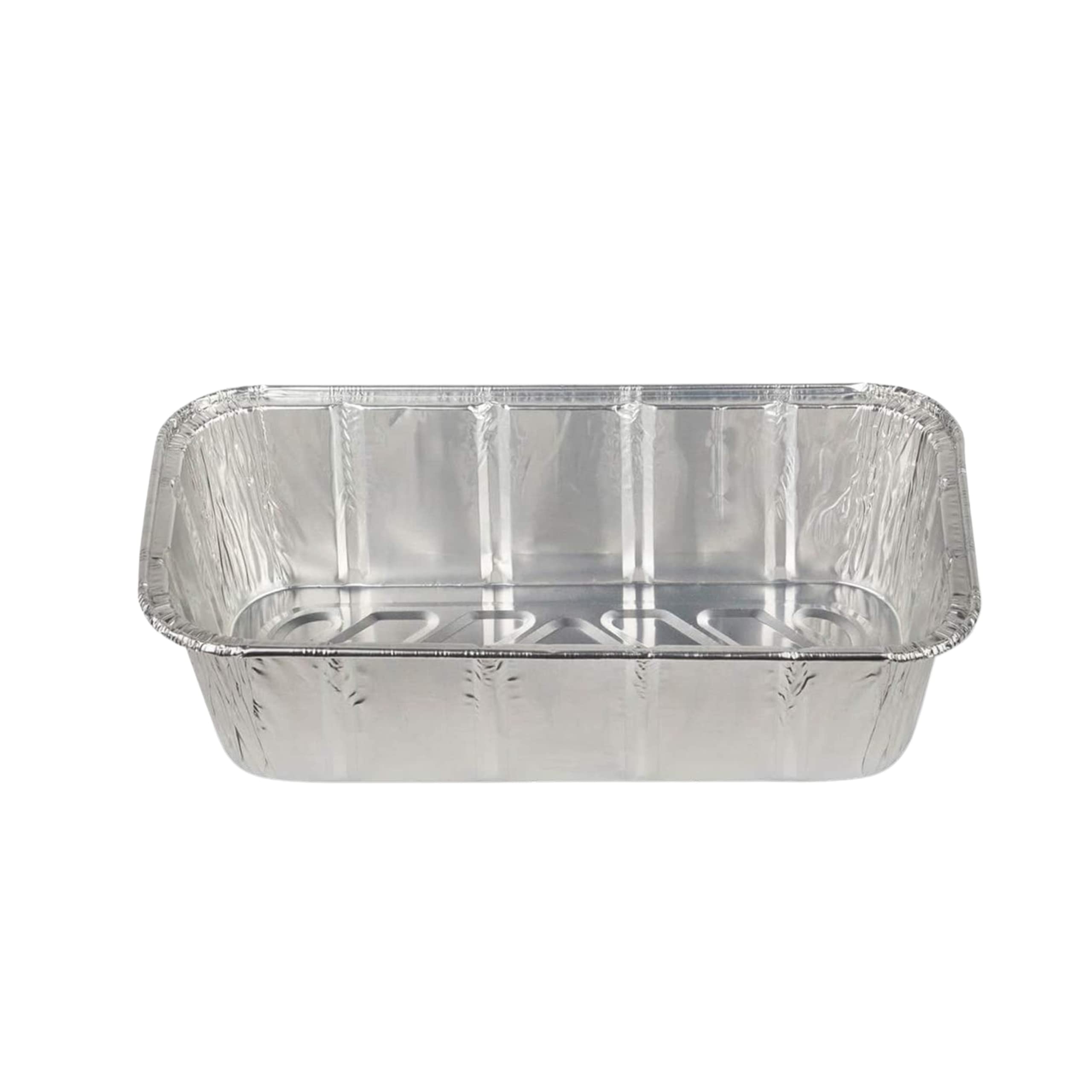 FUNSTITUTION Aluminum Foil Pans 8x4 Inches (30 Pack) - Tin Foil Pans with High Heat Conductivity - Disposable Aluminum Tray Cookware For Baking, Grilling, Cooking, Storing, Prepping