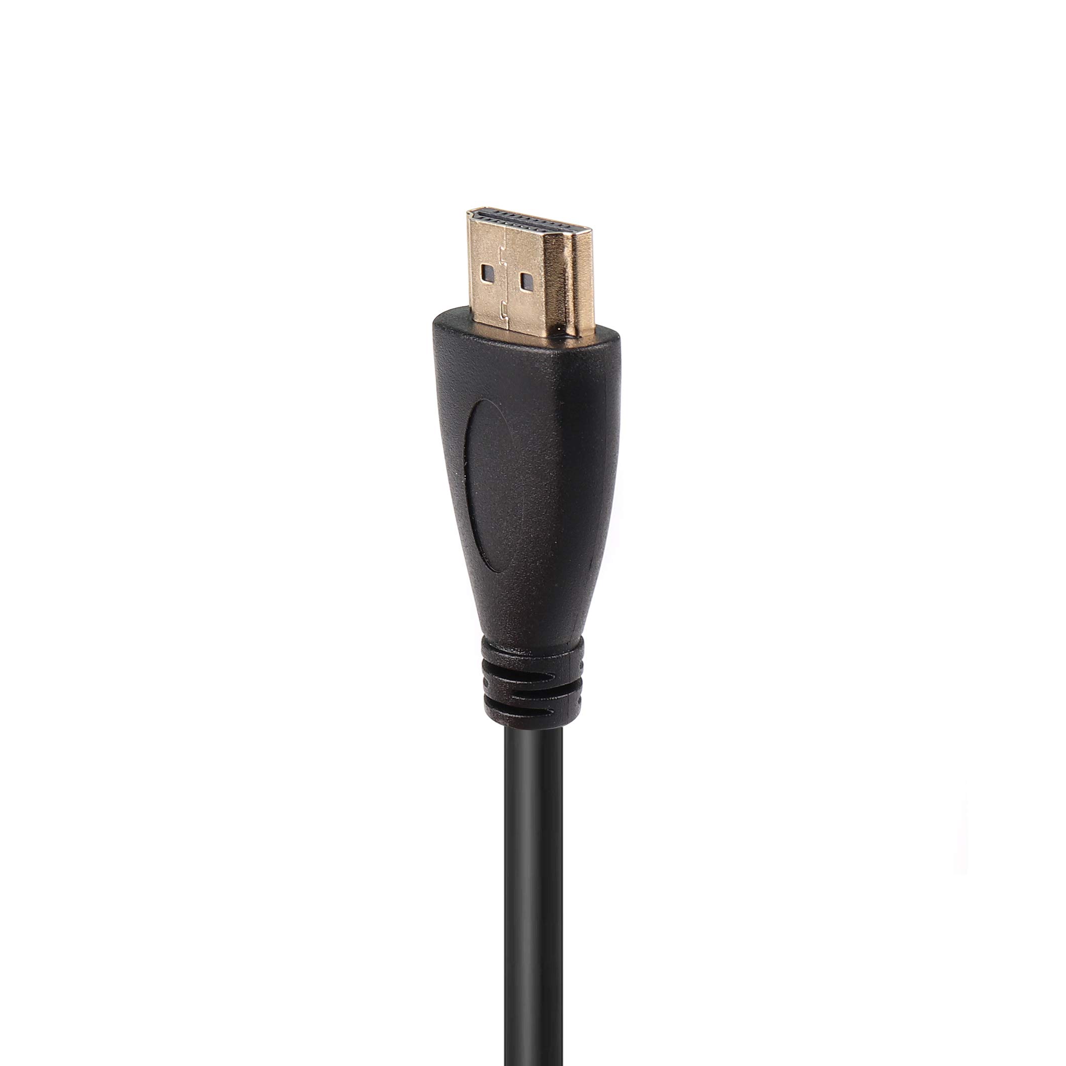 Fotga 2M/6.5ft Extendable Male Micro HDMI to HDMI High Speed 4K HDMI Spring Cable Cord,1080P,Gold Connector for DSLR Video Camera Field Monitor,Smartphone,PC Laptop TV Projector