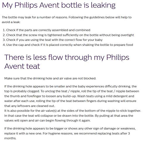 Philips Avent Natural Baby Bottle Nipple, Variflow Nipple 3M+, 2 pounds, Clear