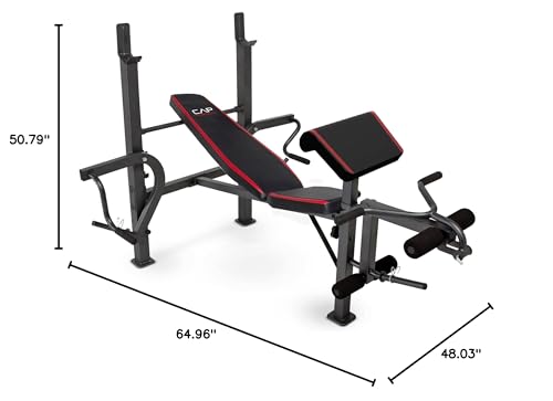 CAP STRENGTH STANDARD BENCH WITH BUTTERFLY AND PREACHER CURL