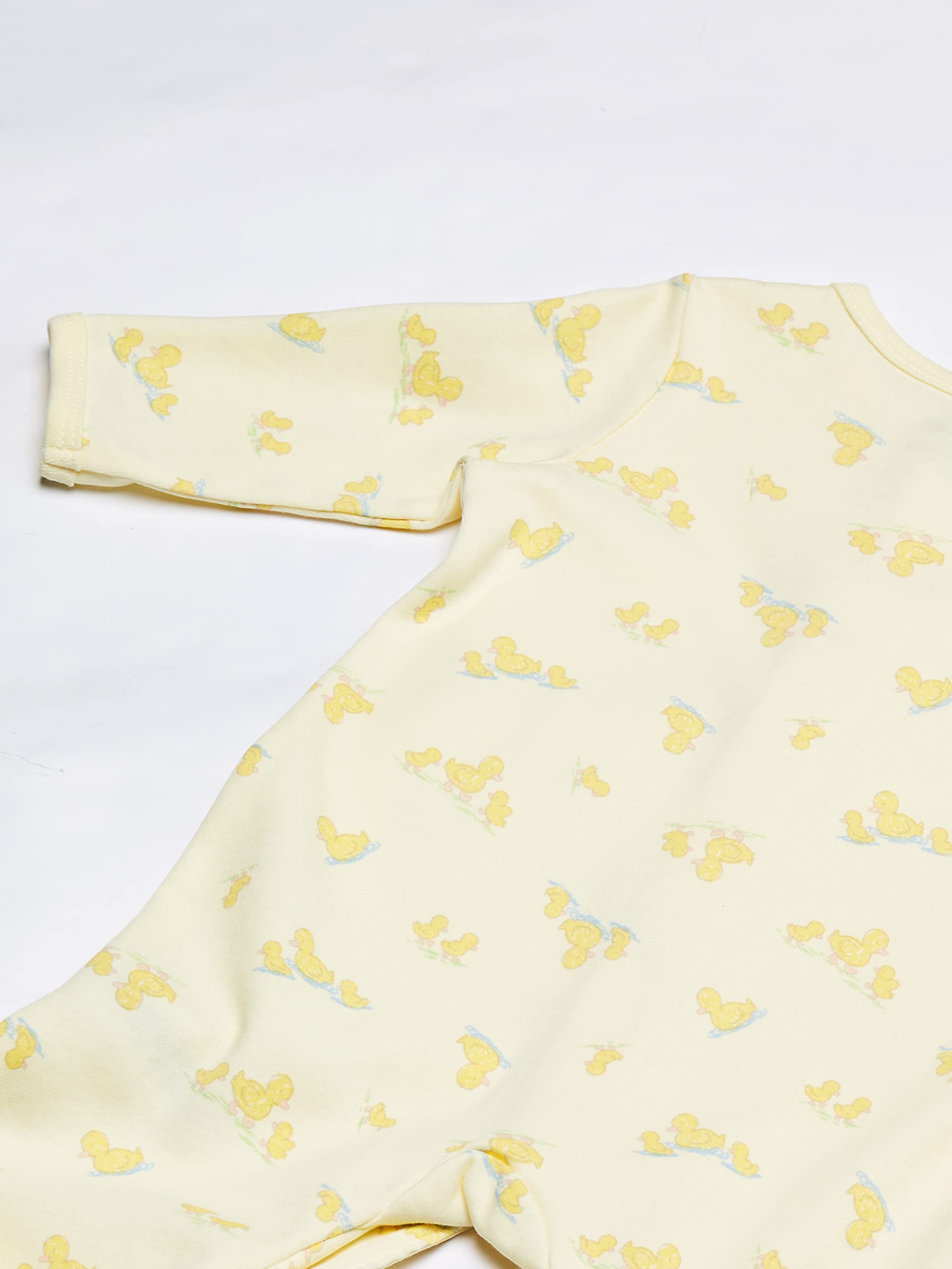 Little Me baby girls and Hat Footie, Yellow Print, Newborn US