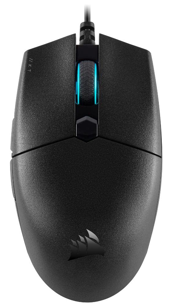 Corsair KATAR PRO Ultra-Light Gaming Mouse - FPS/MOBA Mouse, Symmetric Shape, 12,400 DPI Optical Sensor, 6 Programmable Buttons, Plug-and-Play, RGB Backlighting, for Claw and Fingertip Grips - Black