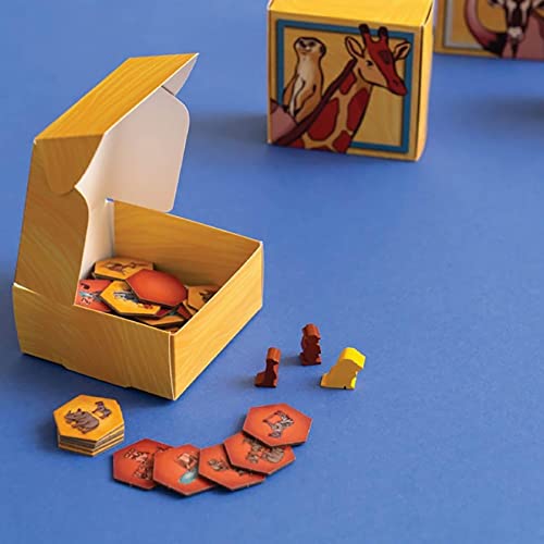 Capstone Games: Savannah Park, Strategy Board Game, Simple Gameplay, Highly Interactive Strategies, 1 to 4 Players, 20 to 40 Minute Play Time, Ages 8 and Up