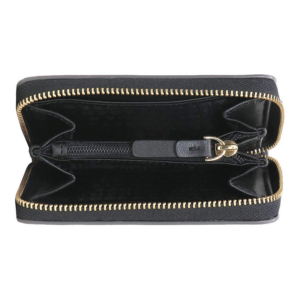 Kate Spade Dani Patterson Drive Painted Edge Black Bright White Wallet, Small