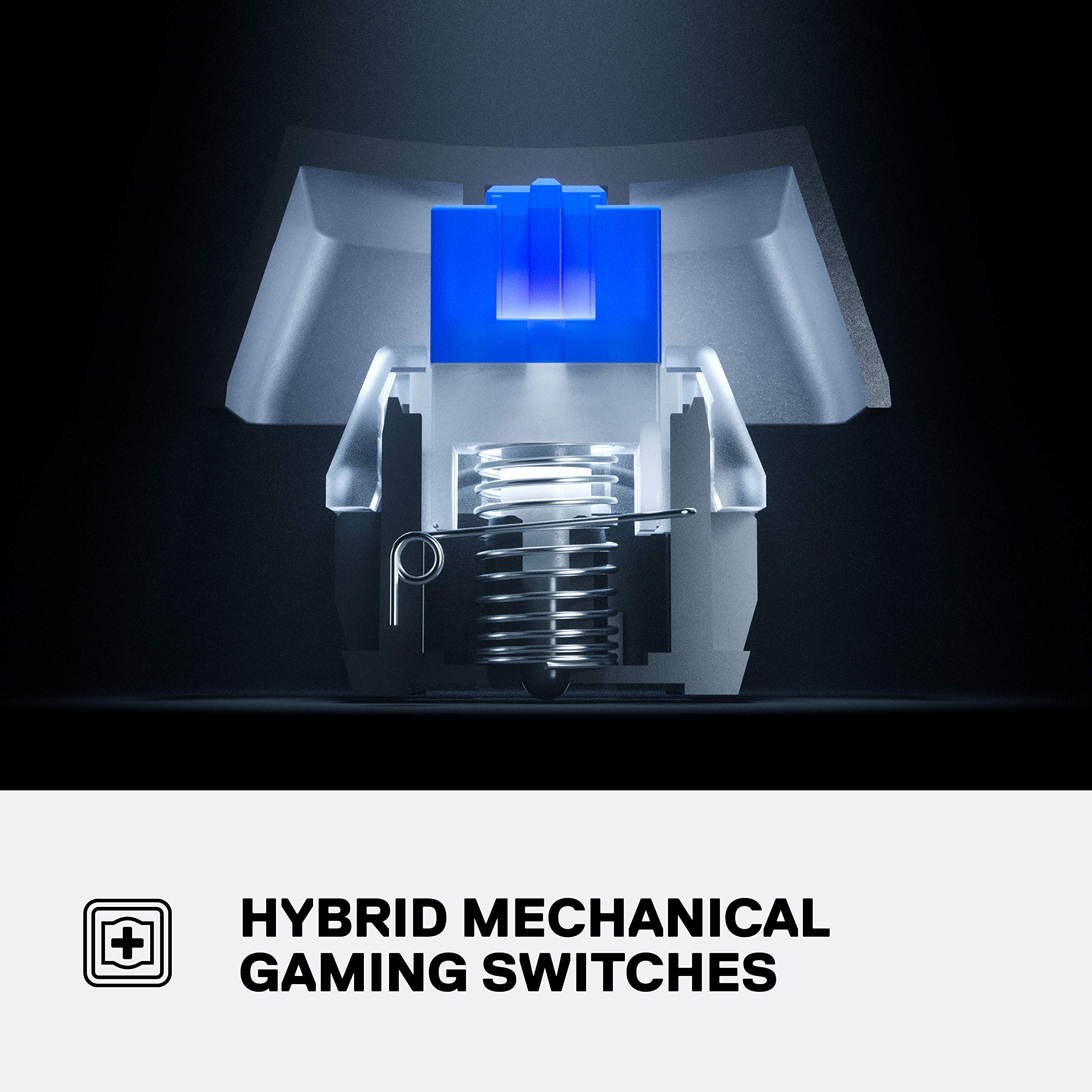 SteelSeries Apex 5 Hybrid Mechanical Gaming Keyboard – Per-Key RGB Illumination – Aircraft Grade Alu with Rival 3 Gaming Mouse