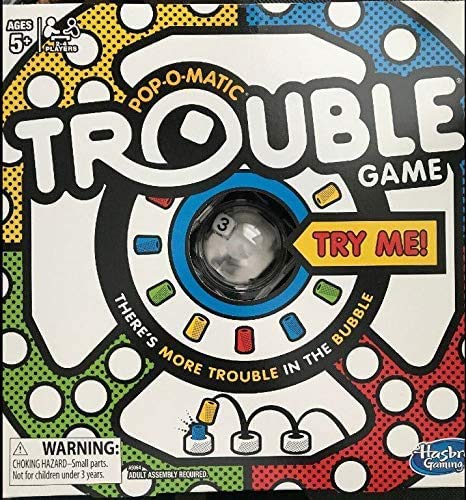 Classic Connect 4 and Trouble Game Bundle