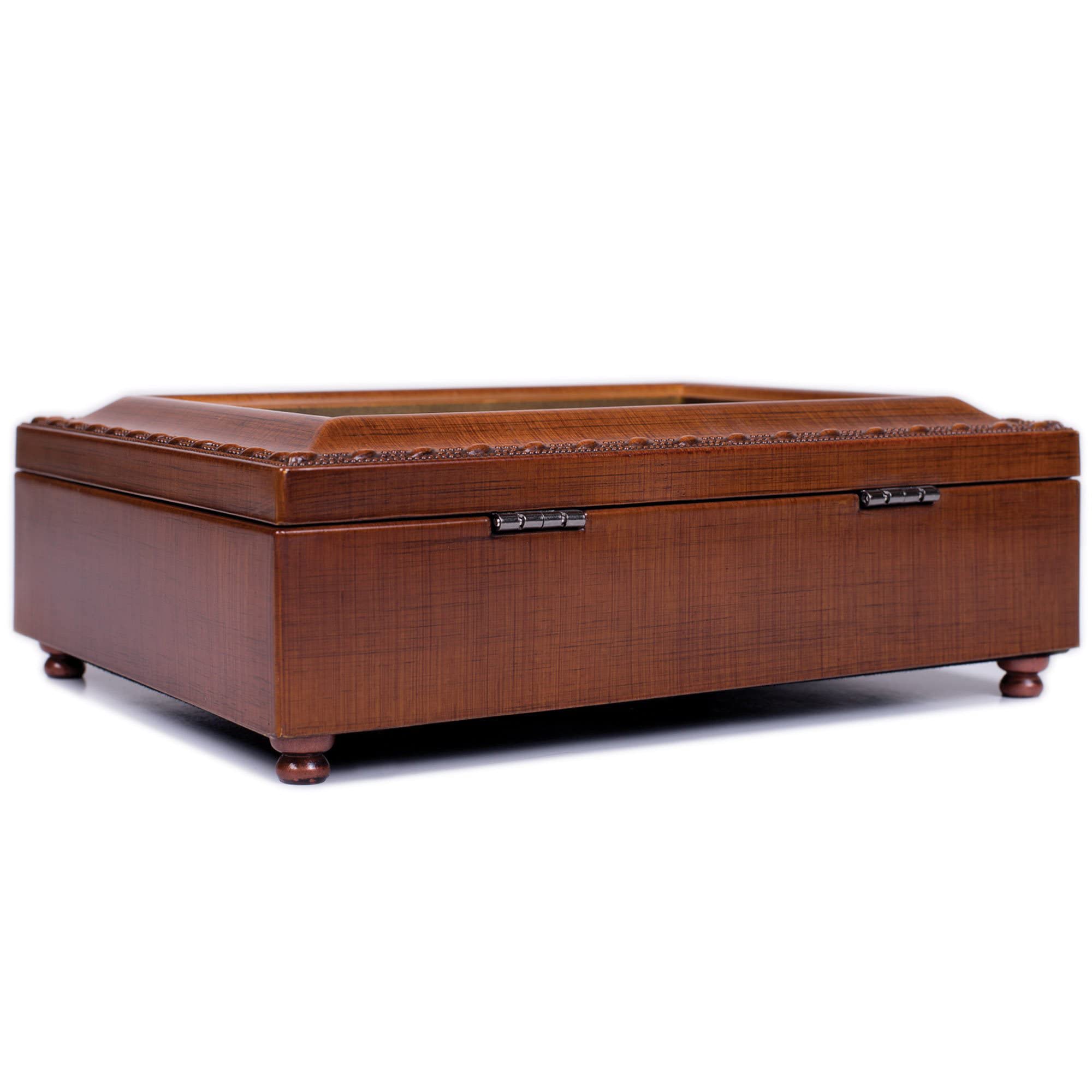 Cottage Garden Congrats Retirement Woodgrain Music Box/Jewelry Box Plays Wonderful World