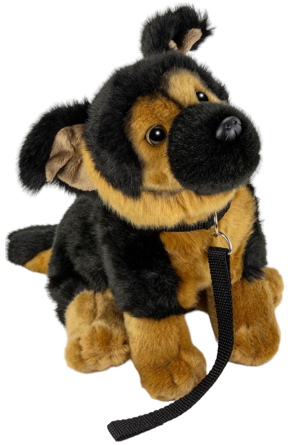 Carl Dick German Shepherd Dog with Lead 10 inches, 25cm, Plush Toy, Soft Toy, Stuffed Animal 3498