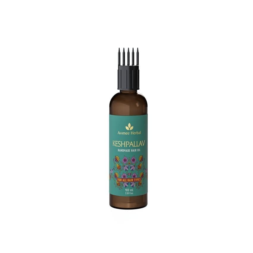 AVIMEE HERBAL Keshpallav Hair Oil for Men and Women | Reduces Hair fall & dandruff | Promotes Hair Growth [100 ML]
