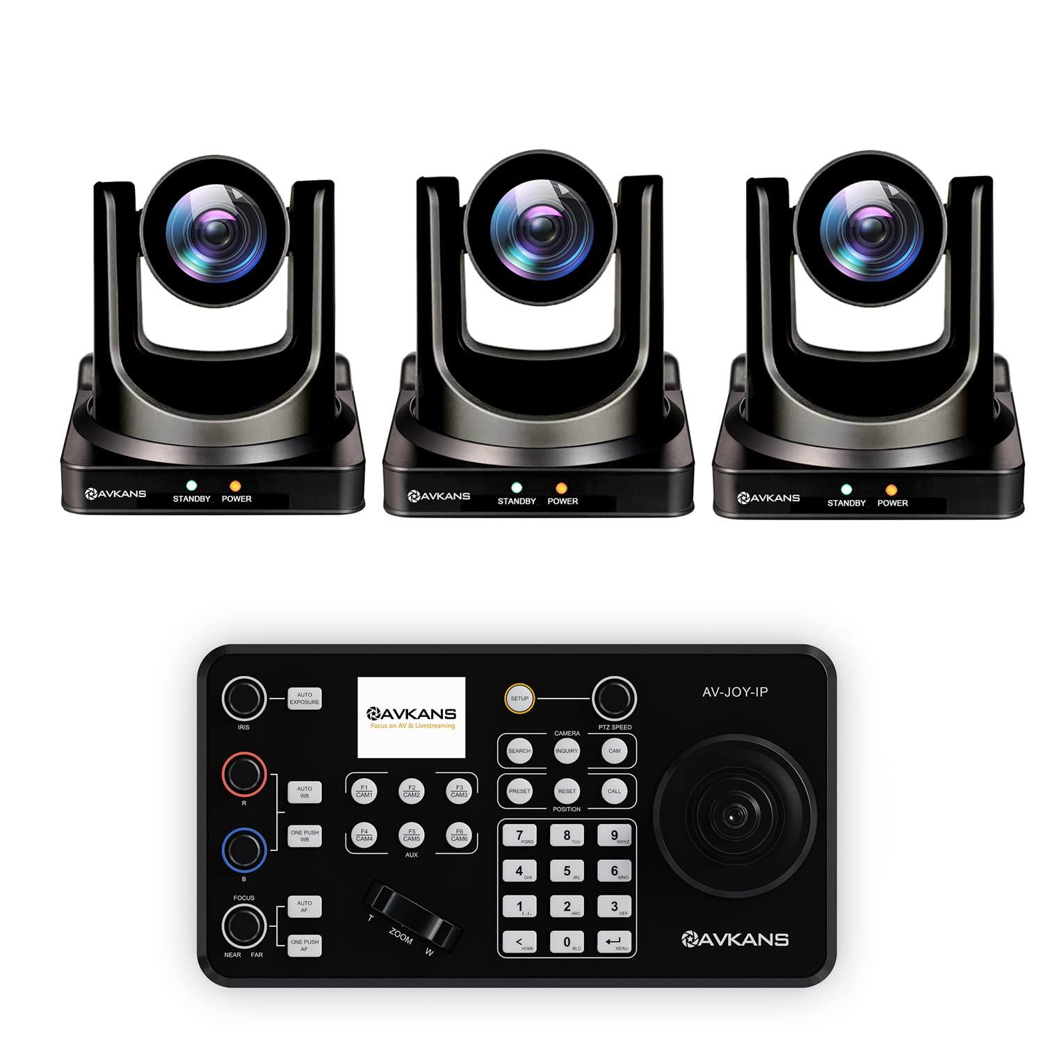 AVKANS 20X HDMI SDI PTZ Camera with Joystick Controller Kit