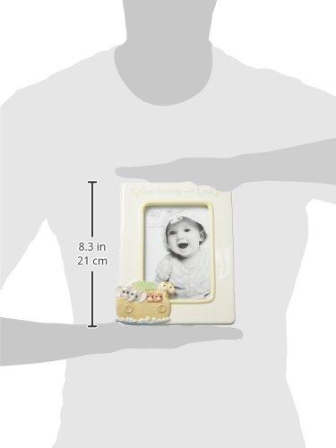 Precious Moments Overflowing with Love Noah's Ark Ceramic 4x6 Nursery Décor Photo Frame 173431
