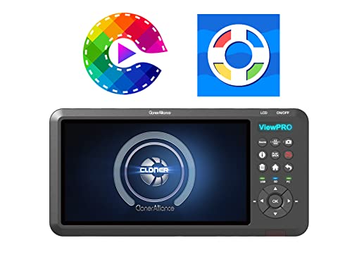 ClonerAlliance ViewPro, Portable 1080p@60fps HDMI Video Recorder and Playback with 7" LCD, AV/VGA/YPbPr Inputs. Schedule Recording. No TV is Required.