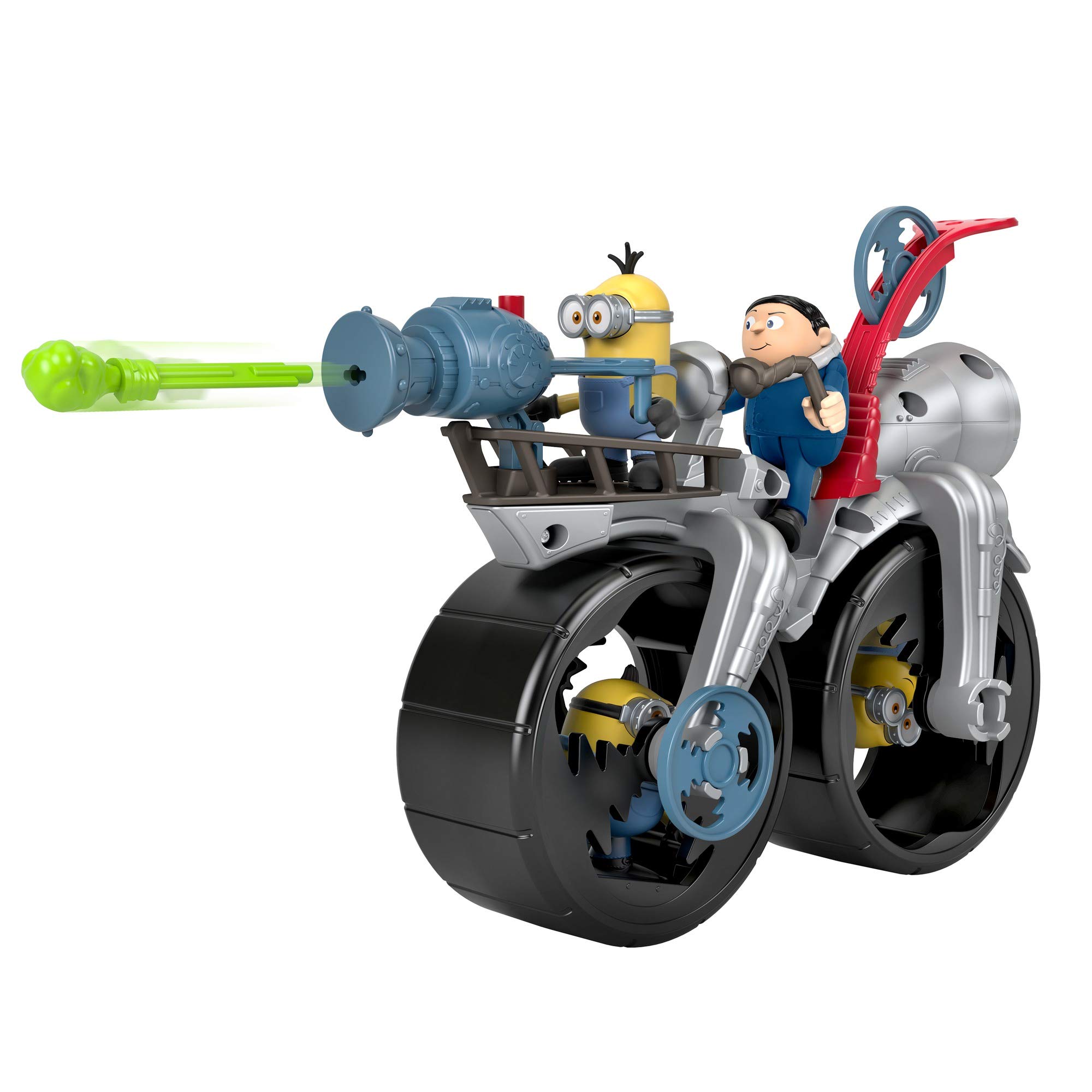 Fisher-Price Imaginext Minions Gru's Rocket Bike, Character Figure and Push-Along Toy Bicycle Set for Preschool Kids Ages 3-8 Years