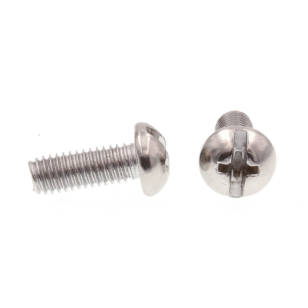 Prime-Line 9004101 Machine Screw, Round Head, Slotted/Phillips Combo, #10-32 X 1/2 in, Grade 18-8 Stainless Steel, Pack of 25