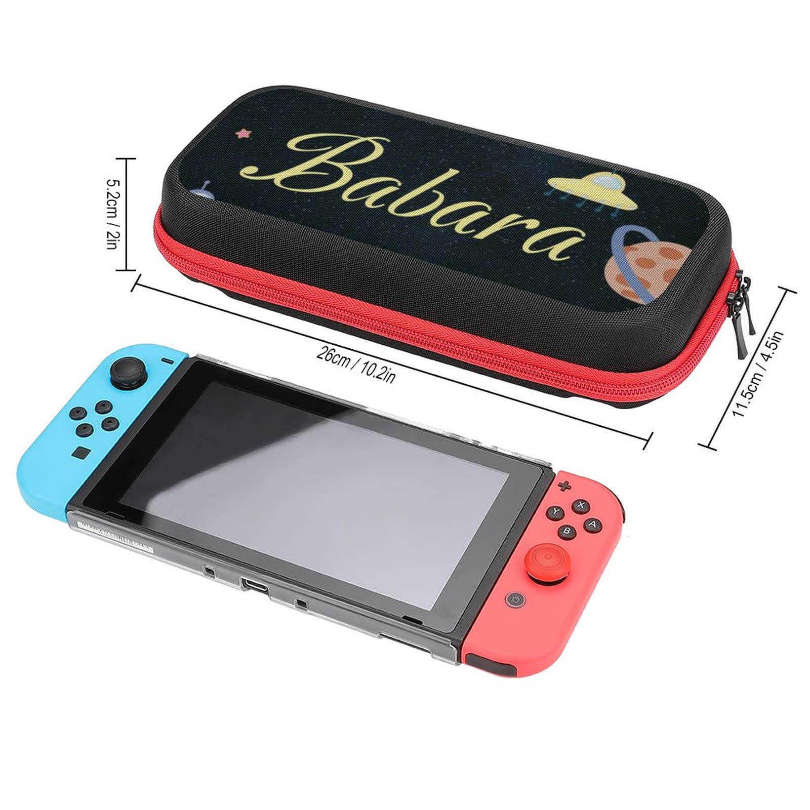 ASSETBAG Custom Carrying Case for Nintendo Switch Carry Storage Personalized Game Case with 20 Games Cartridges with Photo/Text for Boys Girls