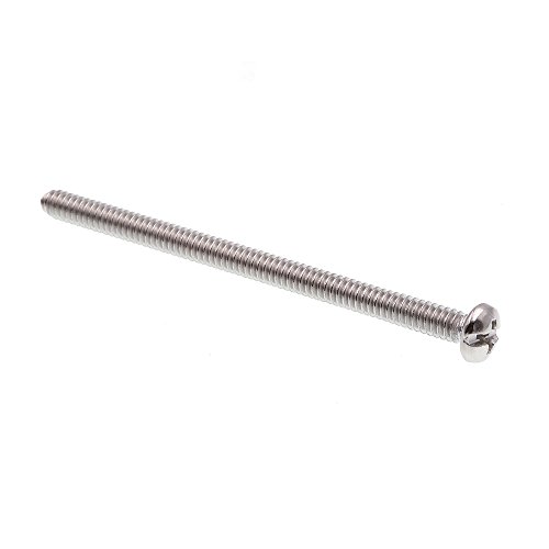 Prime-Line 9009193 Machine Screw, Pan Head, Slotted/Phillips Combo, #10-24 X 3 in, Grade 18-8 Stainless Steel, Pack of 15