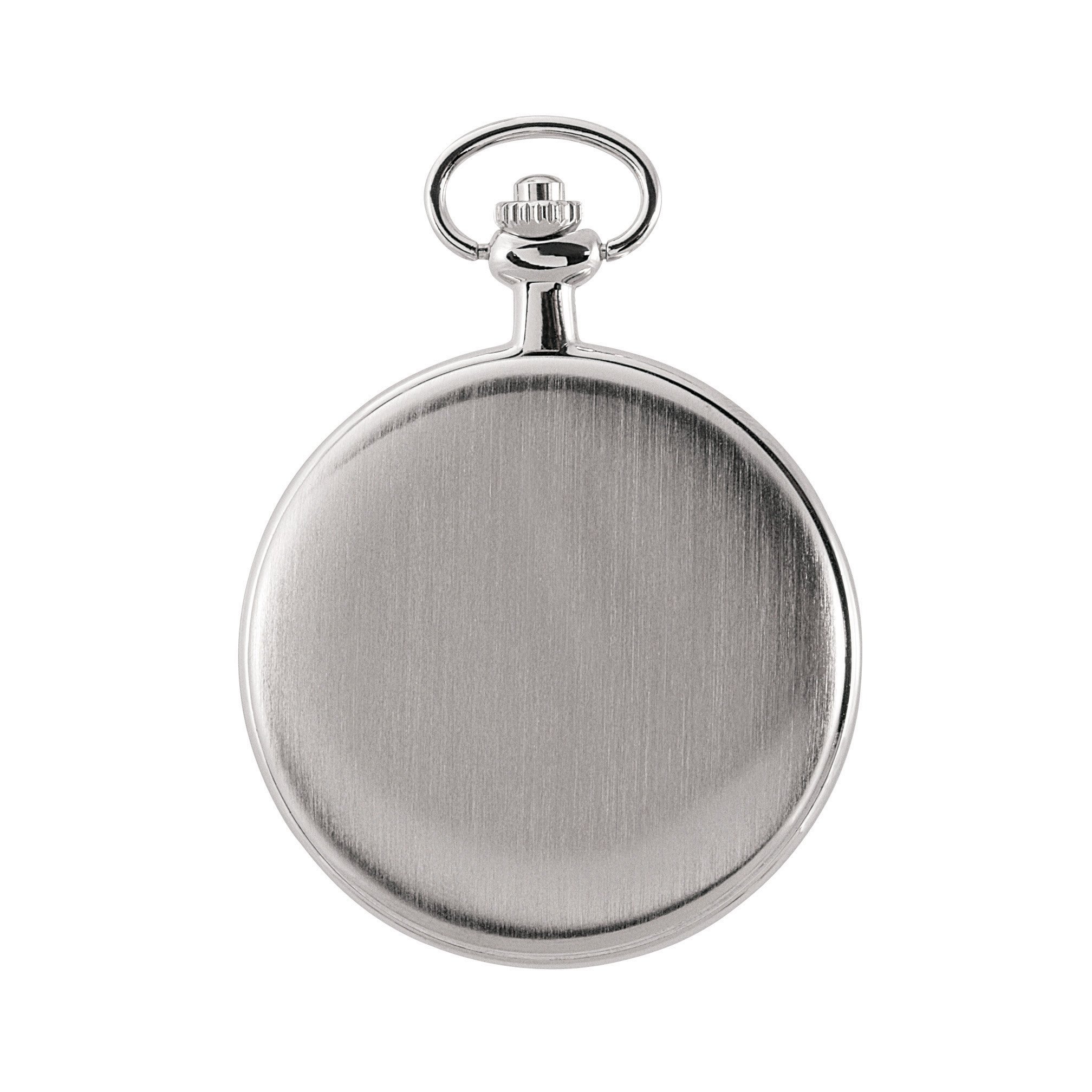 American Coin Treasures Coin Pocket Watch with Quartz Movement | JFK Half Dollar | Genuine U.S. Coin | Sweeping Second Hand, Roman Numerals | Silvertone Case | Certificate of Authenticity
