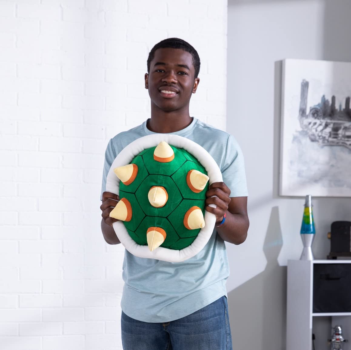 Club Mocchi- Nintendo Super Mario Plush - Bowser Shell Plushie Collectible Squishy Plushies 15 Inch