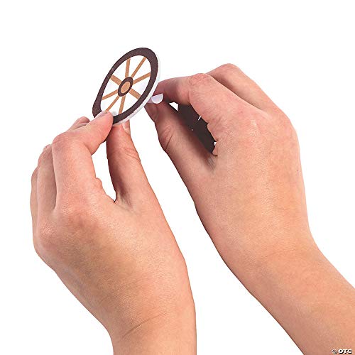 Fun Express 3D Western Covered Wagon Craft Kit - Makes 12 - VBS Vacation Bible School Supplies/Decor - Craft Kits and Activities for Kids
