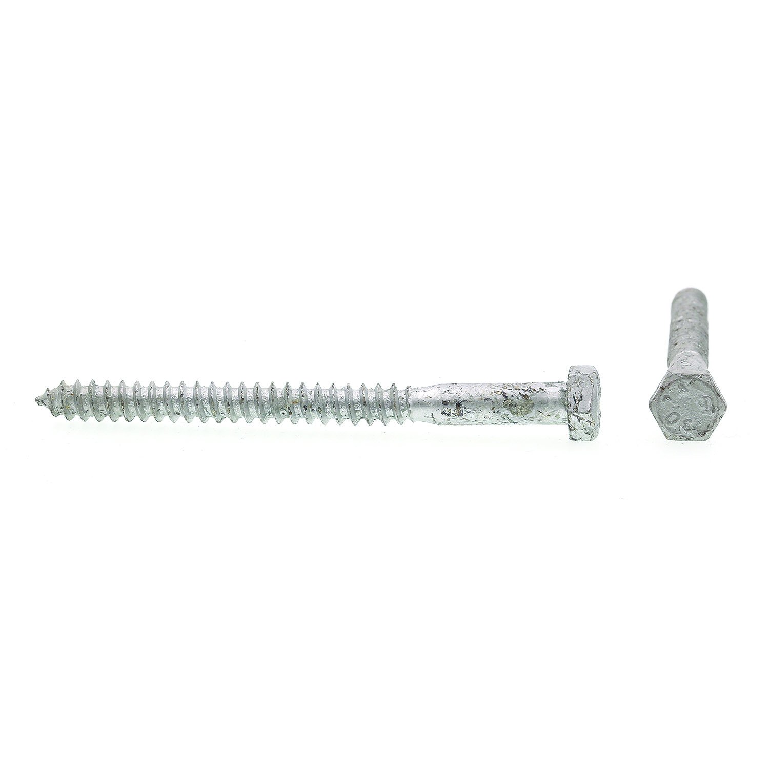 Prime-Line 9055857 Hex Lag Screws, 5/16 In. X 4 In., A307 Grade A Hot Dip Galvanized (15 Pack)