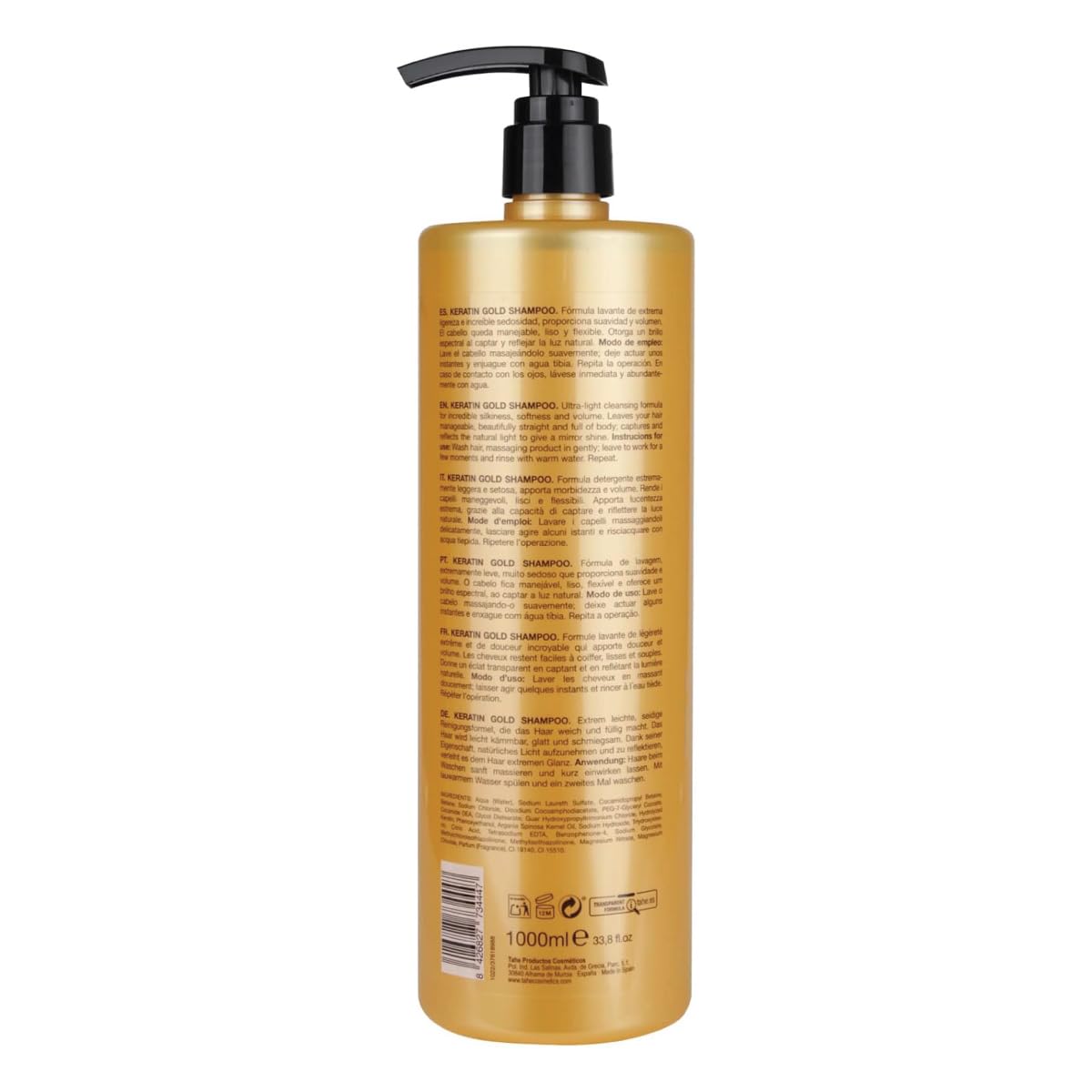 TAHE Keratin Gold Shampoo 1000ml + FREE KERATIN GOLD SERUM 30ml (NEW PRESENTATION)