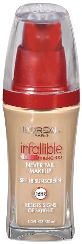 L'oreal Infallible Advanced Never Fail Makeup, Buff Beige, 1-Fluid Ounce