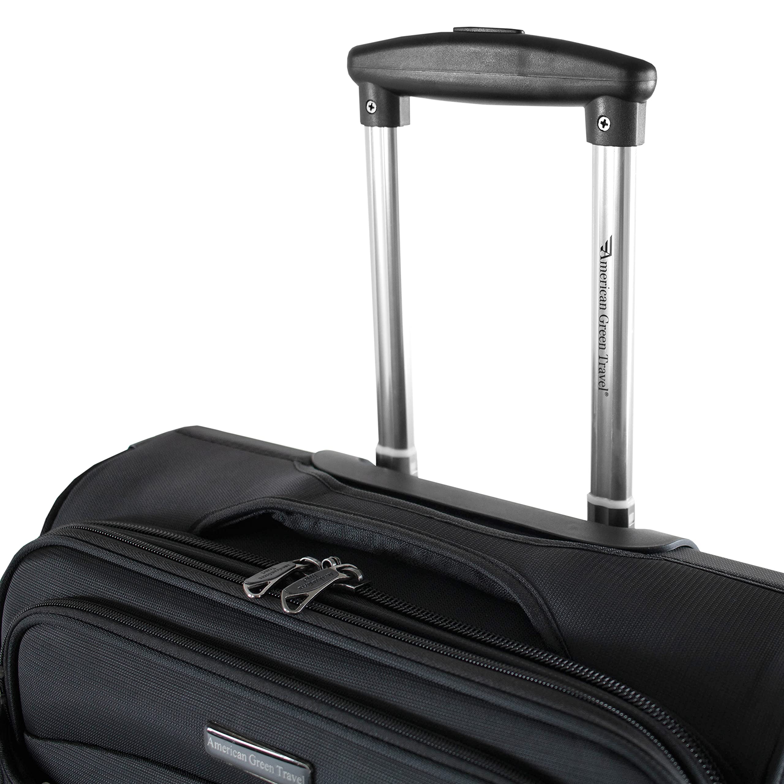 American Green Travel - Madison Rolling Laptop Bag with Spinner Wheels, Carry On Travel Briefcase, Work Computer Bag, Underseat Luggage, 17-Inch