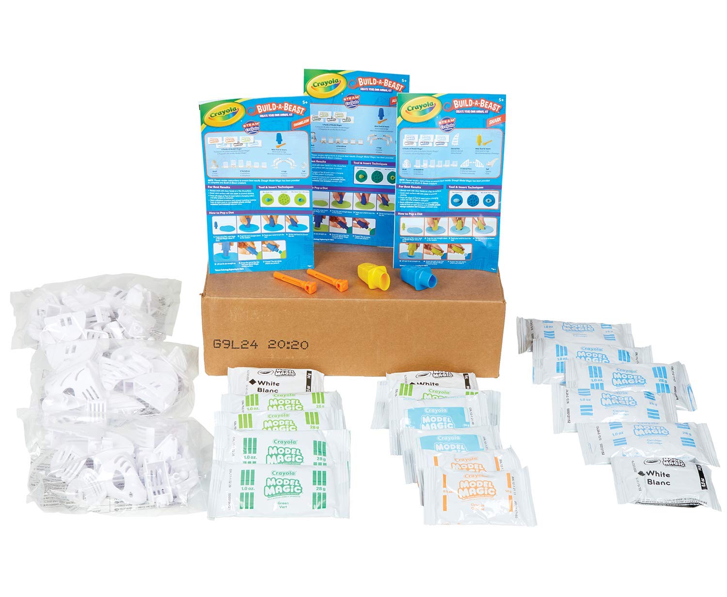 Crayola Build A Beast Bundle, Model Magic Craft Kit, Gift for Kids, 5, 6, 7, 8 [Amazon Exclusive]