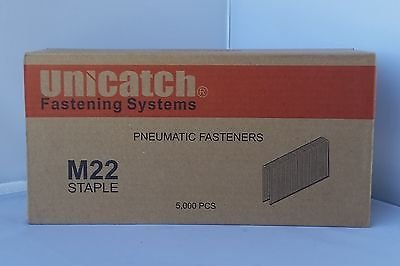 M12-7/8" Senco M Series Galvanized Staples 3/8" Crown 18 Gauge 5000/Box