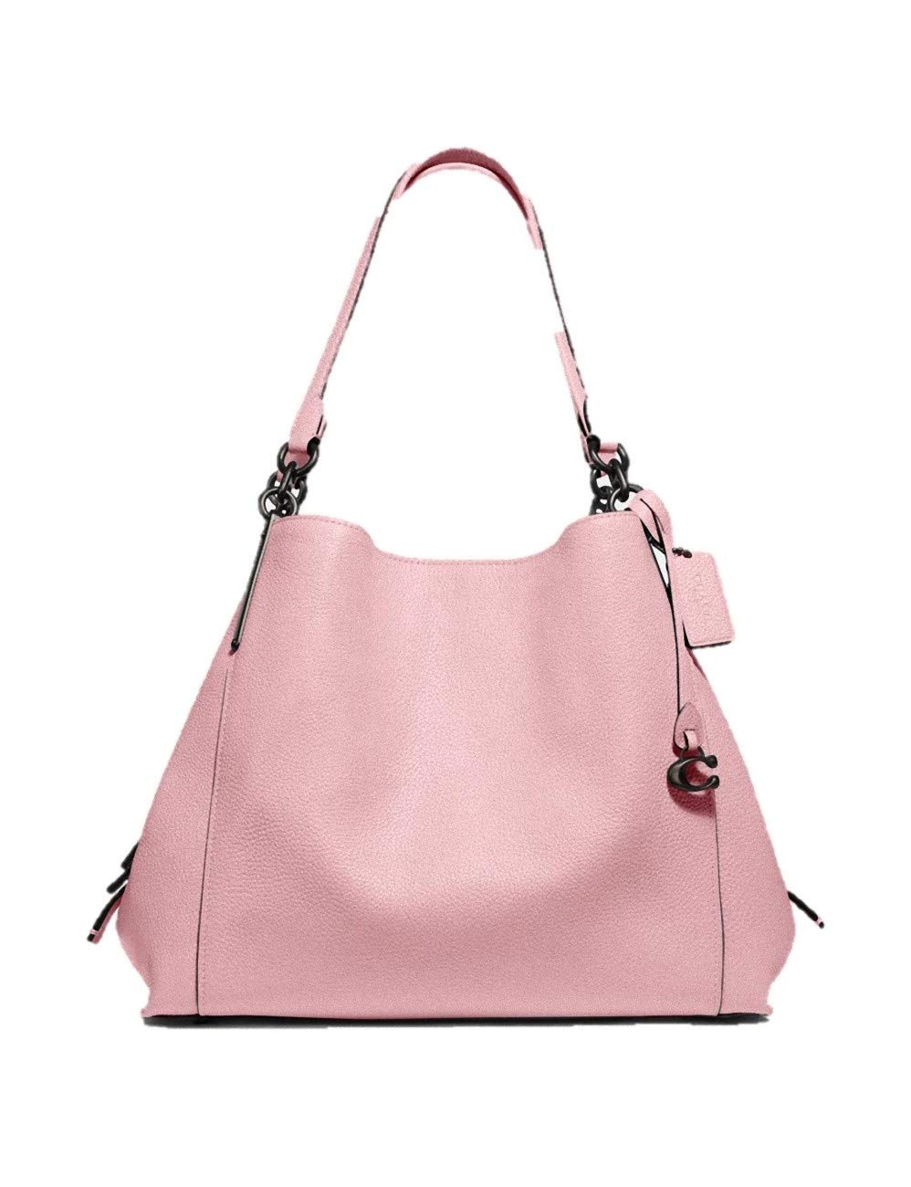 COACH Dalton 31 Leather Shoulder Bag Pewter/Aurora