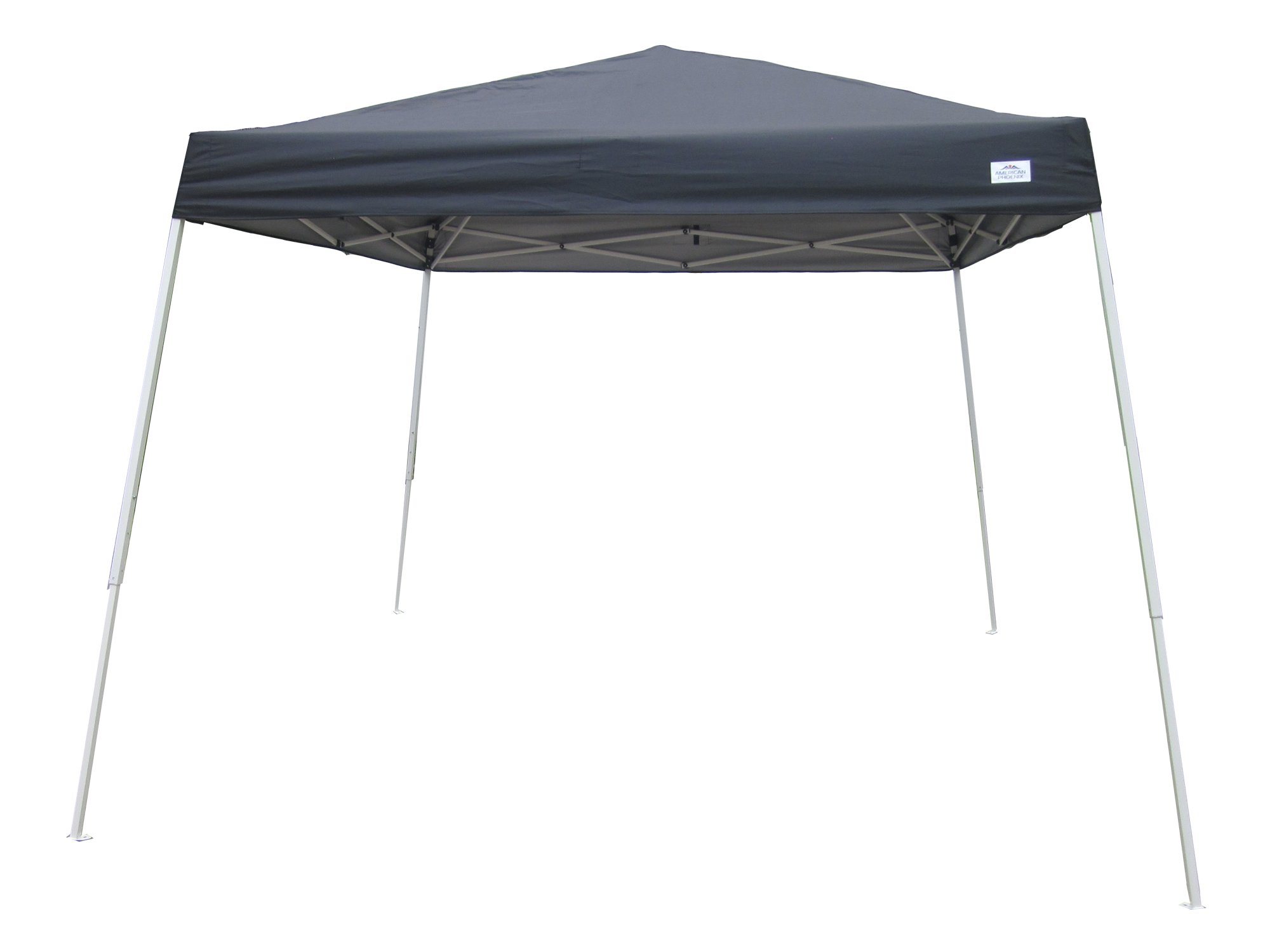 AMERICAN PHOENIX 10x10 Tent Slant Leg Canopy Tent Pop Up Light Portable Beach Tent Easy Up (Black, 10x10)