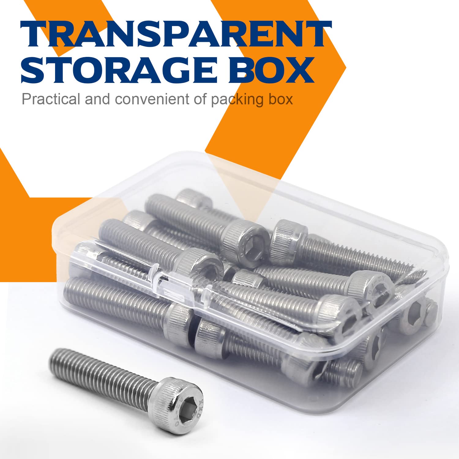 M6-1.0 x 65mm Socket Head Cap Screws Metric, Allen Socket Drive, 304 Stainless Steel (A2-70), Full Thread, Bright Finish, Machine Thread, Quantity 10