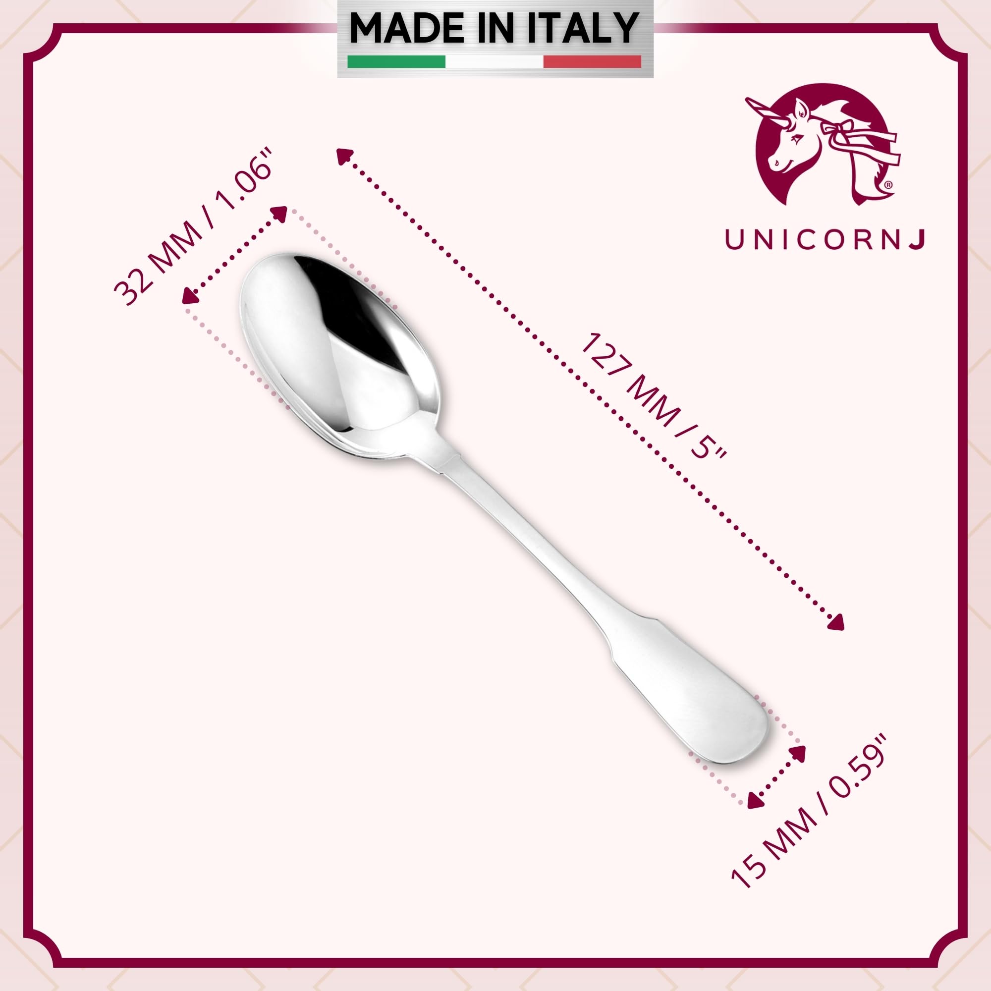 Sterling Silver Baby Spoon Fiddle Pattern Keepsake Engraveable Plain