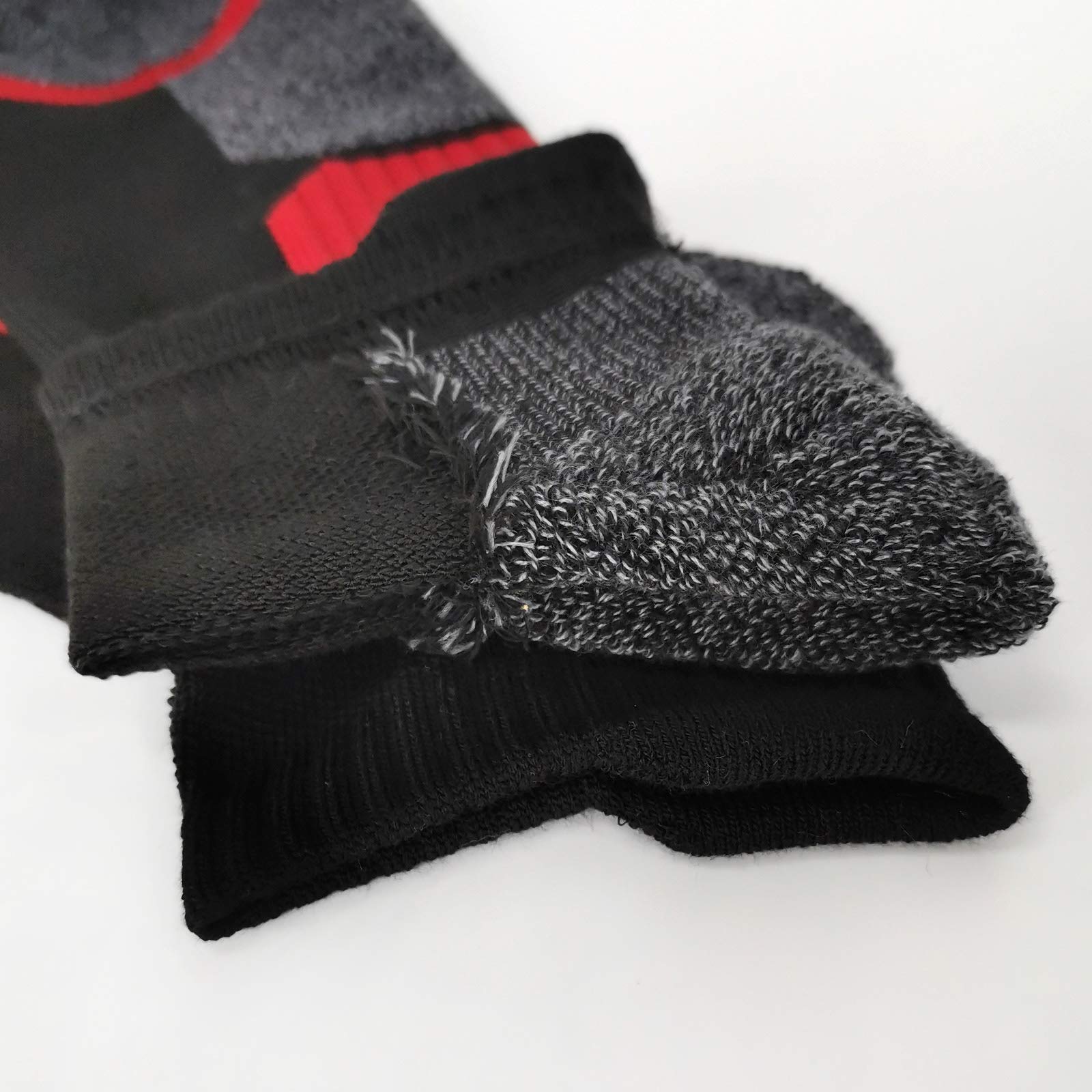 AKOENY Men's Ankle Running Socks Athletic Cushioned Tab (6 Pack)