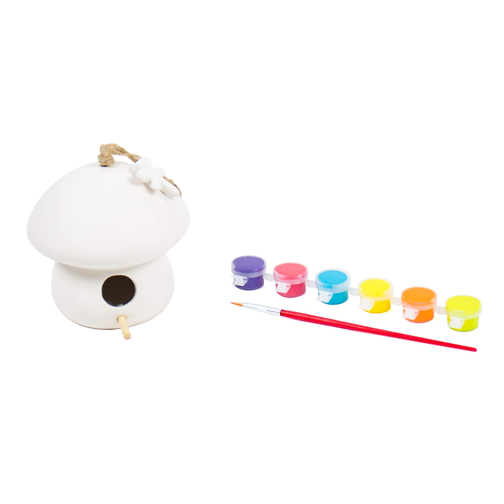 Creative Roots Paint Your Own Plaster Bird House Kit, Ready-to-Paint DIY Birdhouse Activity, Great Spring & Summer Arts and Crafts Project, for Kids Ages 5, 6, 7, 8, 9