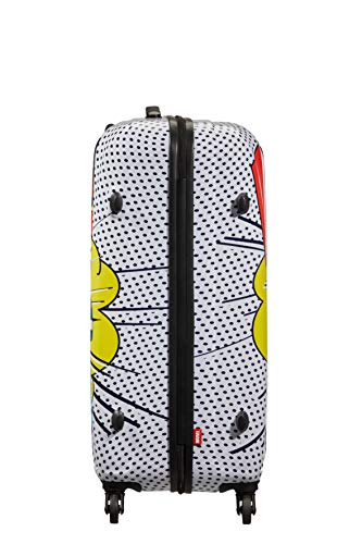 AMERICAN TOURISTER Luggage Suitcase, Multicolored (Captain America Pop Art), L (75 cm-88 L)